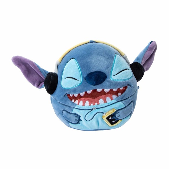 Squishmallows | Toys | Squishmallow Disney Stitch Listening To Music ...